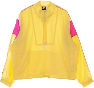 Nike Kurze Windbreaker Jacke - Sport Heritage - - Sport - Damen - Gelb - L