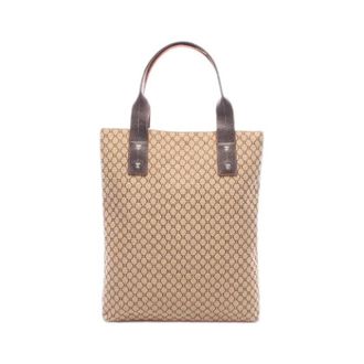 Celine Pre-owned Macadam Canvas Leather Tote Bag - Femme - Pre-owned - Beige - Taille: ONE Size