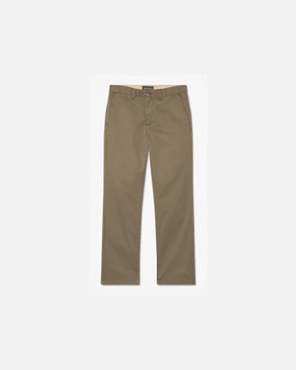 Timberland Claremont Chinohose aus Twill mit geradem Bein f&uuml;r Herren in Dunkelgr&uuml;n, Herren, Gr&uuml;n, Gr&ouml;&szlig;e