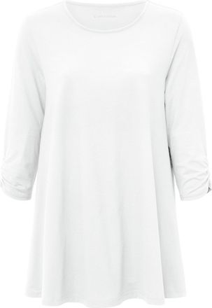 Peter Hahn Rundhals-Longshirt Filippa Green Cotton weiss