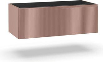 TFT Home Furniture Base avec 1 tiroir ZIP rose poudr&egrave;