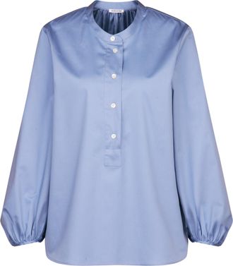 Seidensticker Damen Stehkragenbluse - Fashion Bluse - Regular Fit - Stehkragen - Langarm - 100% Baumwolle