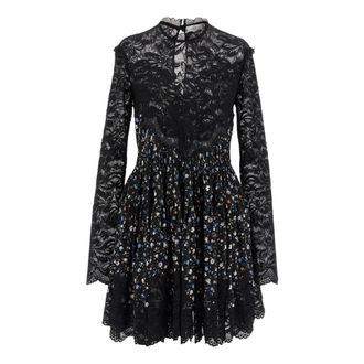 Paco Rabanne Kleid mit Blumenspitze - - Dresses - Damen - Schwarzk - S