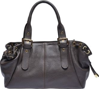 Anna Luchini Kastanienbraun Rindsledertasche