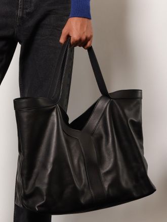 Saint Laurent Y Oversize leather tote bag - SAINT LAURENT - gender_Man