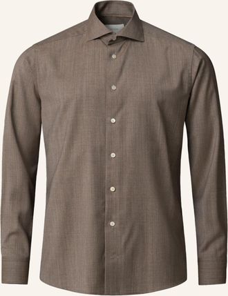 Eton Merino-Hemd Contemporary Fit beige