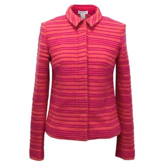 Guy Laroche Striped Wool Jacket Size XS