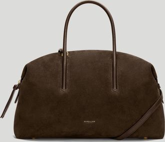 DeMellier The Midi Stockholm Daim Moka & Cuir Lisse Moka DeMellier