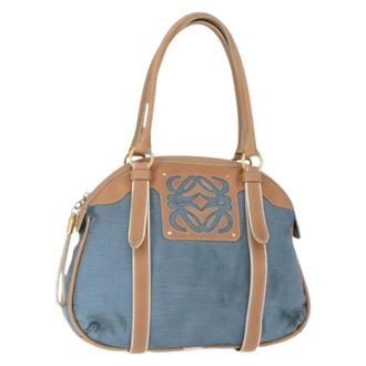 Loewe Sac &agrave; main en nylon Pre-owned - Femme - Pre-owned - Bleu - Taille: ONE Size
