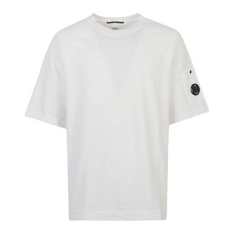 C.P. Company Short Sleeve Raglan Lens Pocket Tee - - Tops - Herren - Wei&szlig; - L