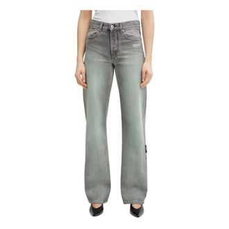 Off-white Spray Susy Gerades Jeans - - Jeans - Damen - Grau - W26