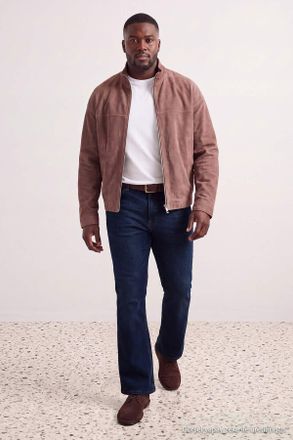 Trendyol MAN Herren Dunkelblau Einfarbig Normale Taille Gro&szlig;e Gr&ouml;&szlig;en Jeans