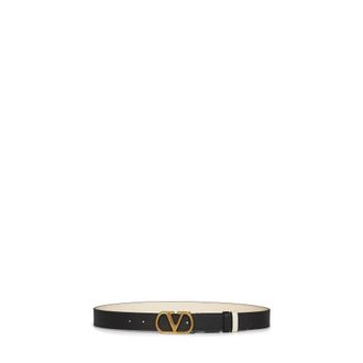 Valentino Garavani VLogo Signature Wendeg&uuml;rtel - - Accessories - Damen - Schwarzk - 85 CM