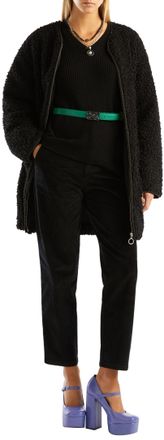Benetton Damen-Mantel, Schwarz 100, M