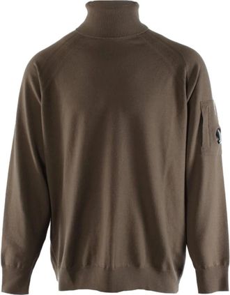 C.P. Company C.p. Company, Homme, Pulls, Brun, Taille: 2XL Pull Homme en Laine Marron