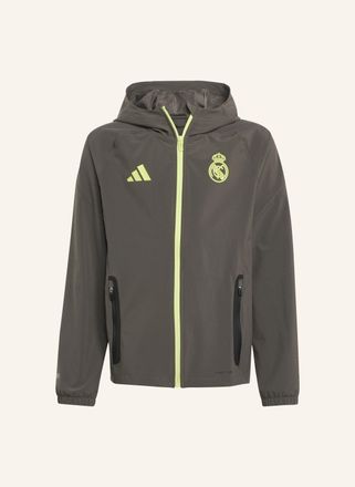 adidas Real Madrid Tiro 25 Competition Vis Tech Kids Travel Jacke grau