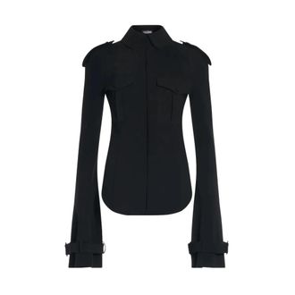 Jean Paul Gaultier Milit&auml;rhemd - - Blouses & Shirts - Damen - Schwarzk - XS