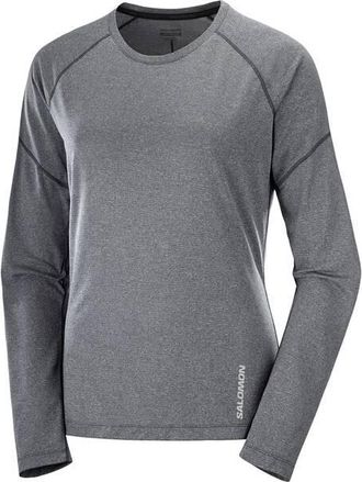 Salomon Damen T-Shirt CROSS RUN LS TEE W DEEP BLACK/Heather