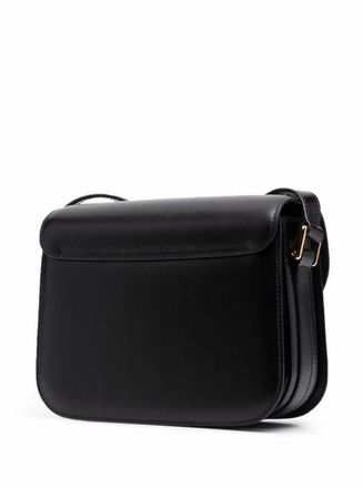 A.P.C. Womens Crossbody Bag Grace Black Cow Leather Shoulder