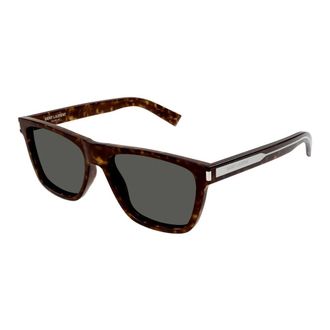 Saint Laurent Kristall Grau Havana Sonnenbrille SL 619 - - Accessories - Herren - Braun - 56 MM