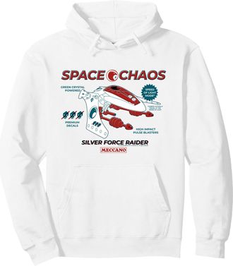 Meccano modelliert Space Chaos Silver Force Raider Pullover Hoodie
