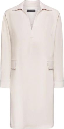 Elena Miro Femme, Robes, Blanc, Taille: 52 FR Stretch Cady Dress