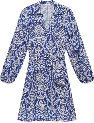 Maliparmi Maliparmi, Femme, Robes, Bleu, Taille: 46 FR Dreamscape Ikat Dress