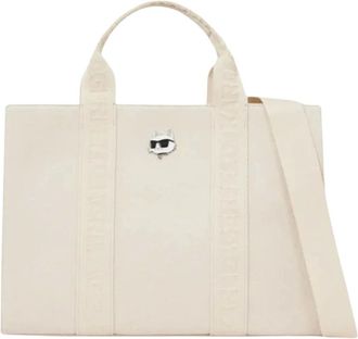 Karl Lagerfeld Femme, Sacs, Blanc, Taille: ONE Size Ikon Choupette Tote Bag