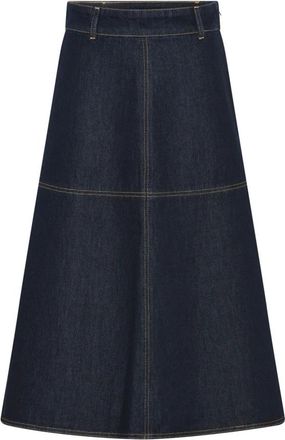Bruuns Bazaar Femme, Jupes, Bleu, Taille: 38 FR Jupe &eacute;vas&eacute;e Denimbbselena Bleu Denim