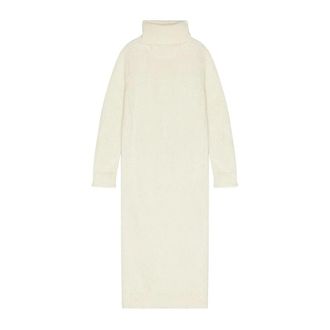 Saint Laurent Extra Langer Mohairpullover - - Dresses - Damen - Beige - S