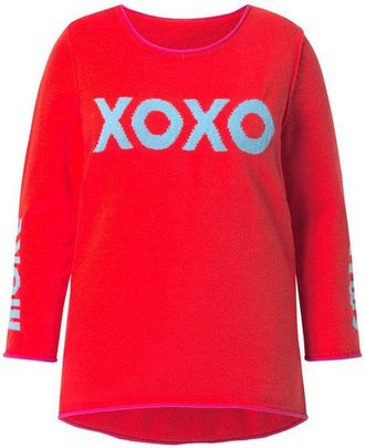 Angel Of Style Strickpullover Pullover Straight Fit Statement offenkantig