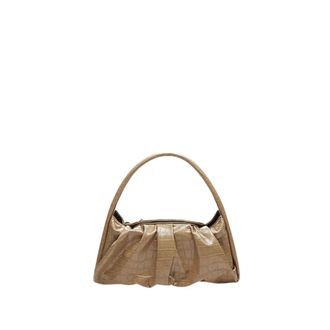 Themoir&egrave; Femme, Sacs, Brun, Taille: ONE Size Vegan Croco Olive Sac &agrave; bandouli&egrave;re