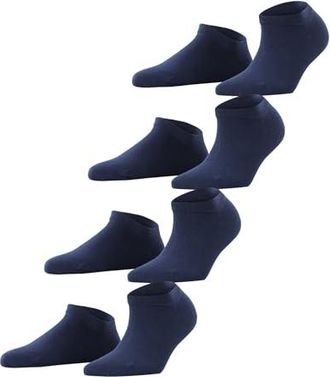 Esprit Solid W Sn coton unies multipack, Chaussettes basses Femme, Bleu Marine 6120, 36-41