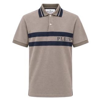 Philipp Plein Polo Ss Logo - Homme - Tops - Gris - Taille: 2XL
