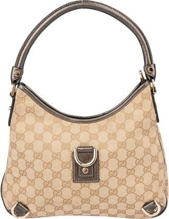 Gucci Crossbody Bags - Gucci GG Monogram Abbey Handbag - Gr. unisize - in Braun - für Damen