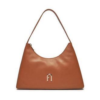 Furla Diamante Logo Schultertasche - - Bags - Damen - Braun - ONE SIZE