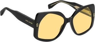 Marc Jacobs Lunettes de soleil carr&eacute;es - unisex - Accessoires - Noir - Taille: 56 MM