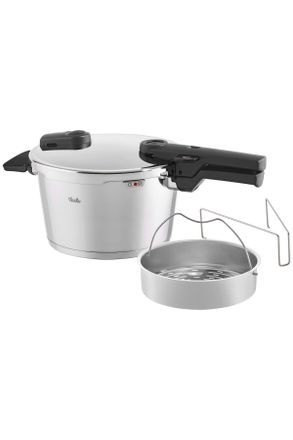 FISSLER Schnellkochtopf Vitaquick Glossy, Silber, Metall, 4.5 L, Druckregelventil, Sicherheitsverschluss, Kochen, T&ouml;pfe, Schnellkocht&ouml;pfe