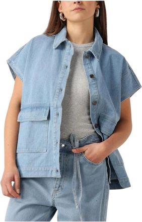 Modstr&ouml;m Damen, Jacken, Blau, XLGr&ouml;&szlig;e