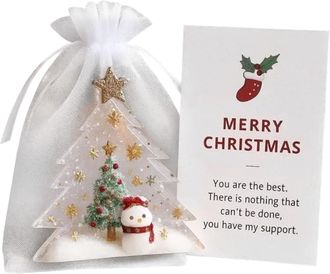 Generico Weihnachtskarten, Weihnachtskarte mit Weihnachtsbaum, und Tischdekoration, Weihnachtsdekoration f&uuml;r Tisch, Winter, Haus, K&uuml;che, Kamin, Party, Schreibt