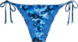 Triumph Bikini-Hose TRIUMPH Midnight Swim Tai, Damen, Gr. 36, N-Gr, blau (blau combination), Microfaser, Obermaterial: 82% Polyamid, 18% Elasthan, Badehosen B