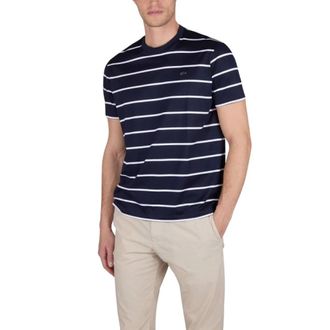 Paul & Shark T-Shirt aus Perlgarn-Baumwolle mit Streifenmuster - - Tops - Herren - Blau - 2XL