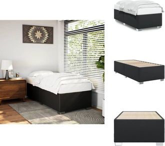 vidaXL Bettgestell Schwarz 80x200 cm Kunstleder - Bettgestell - Bettgestelle - Bett - Betten