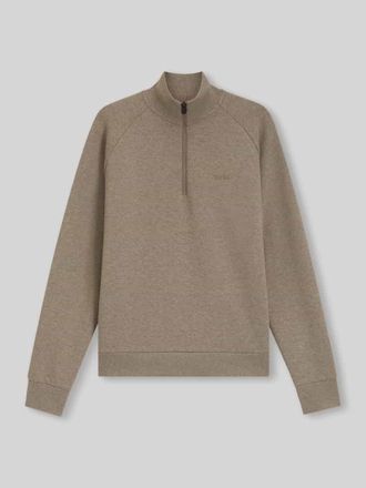 HUGO BOSS Sweatshirt mit halblangem Rei&szlig;verschluss