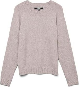 Vero Moda Vero Moda Femme Vmdoffy O-neck Blouse Noos Pull, Rose (Woodrosemelange), M EU