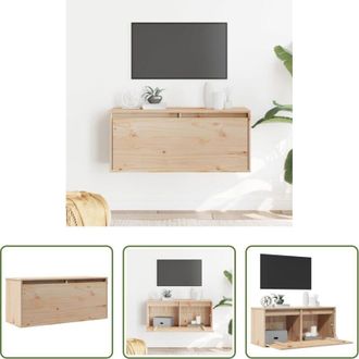 vidaXL Kieferholz - Wandschrank 80x30x35 cm Massivholz Kiefer