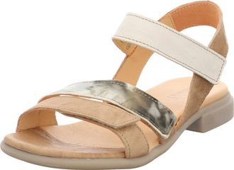 Think Damen KAMAA Lederfutter Sandale, Linen/Kombi 4000, 41 EU