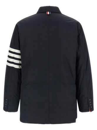 Thom Browne Padded Polyester with Striped Armband Jacket - Blue