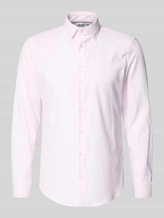 Jake*s Slim Fit Business-Hemd mit Kentkragen
