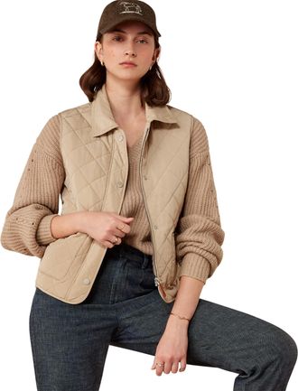 Ariat Womens Woodgate Quilted Gilet in Crockery, Size X-Large, by Ariat